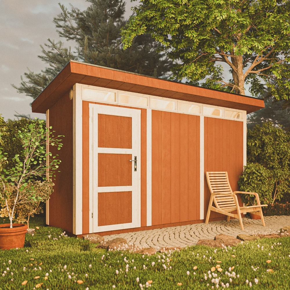 LP® SmartSide® panel shed M902 - 118 x 368 cm - 4 m2 | Timbela.com